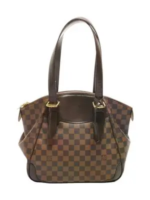 LOUIS VUITTON 2010 Verona Mm Damier Ebene Tote - Brown