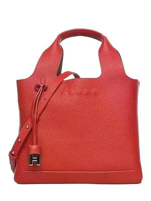 Hogan Metal-charm Tote Bag - Red