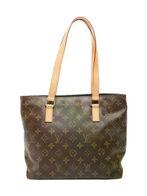 LOUIS VUITTON 2005 Cabas Piano Monogram Tote Bag - Brown