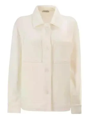 DONDUP Buttoned Shirt Jacket - Neutrals