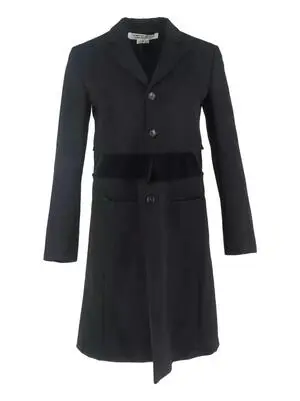 Comme Des Garçons Single-breasted Coat - Black