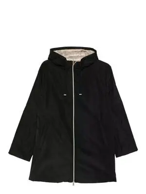 Herno Hooded Zip Jacket - Black