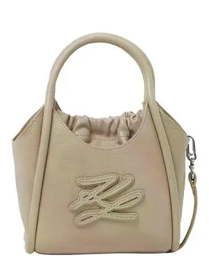 Karl Lagerfeld K/autograph Mini Bucket Bag - Neutrals
