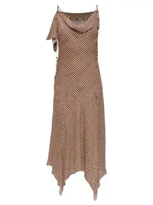 KNWLS Tess Asymmetric Dress Neutrals