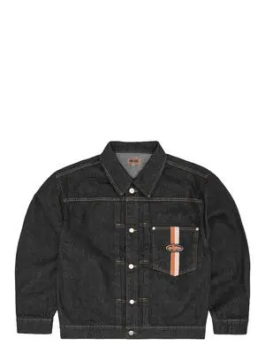CORTEIZ Dual Stripe Denim Jacket - Black