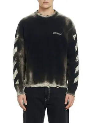 Off-White Crew Neck Sweater - Black