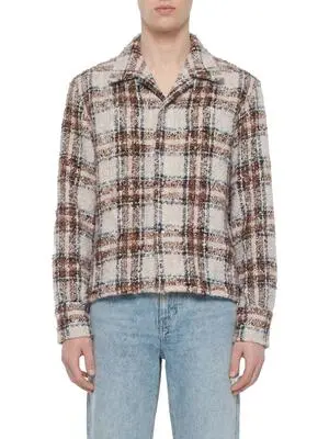 Séfr Wool Blend Check Shirt - Multicolor