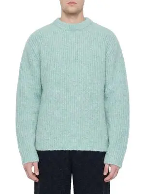Séfr Crewneck Pullover In Wool Blend - Blue