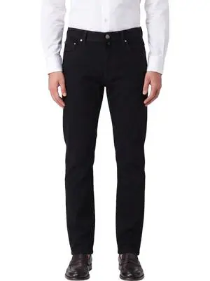 Jacob Cohen Straight Stretch Denim Jeans - Black