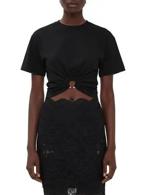 PACO RABANNE Rabanne Cropped T-Shirt With Ring Detail