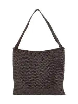 Dragon Diffusion Woven Shoulder Bag - Brown