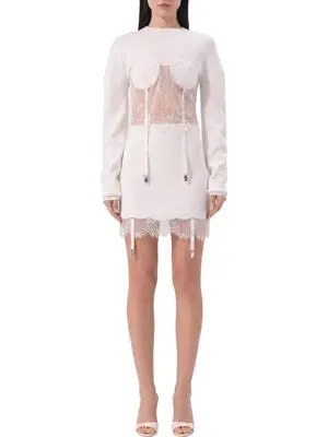 Giuseppe Di Morabito Lace Bustier Top - White
