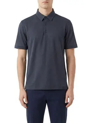 Brioni Polo Shirt Men Blue