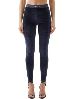 TOM FORD Velvet Leggings - Black