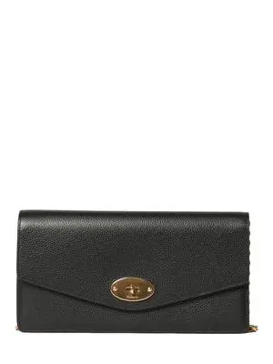 Mulberry Flap Turn Lock Handbag - Black