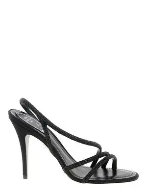 Rene Caovilla Heeled Sandal - Black