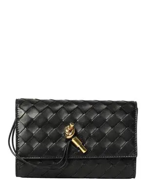 Bottega Veneta Woven Leather Handbag - Black