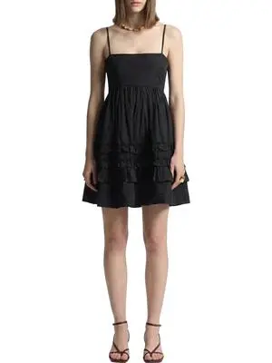 GANNI Ganni Mini Dress Black