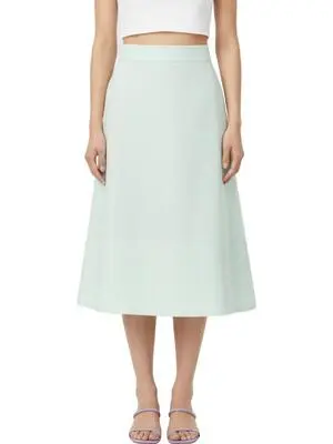 JIL SANDER A-line Midi Skirt - Blue