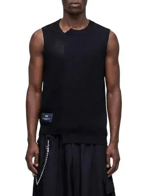 Y3 Sleeveless Suit Vest - Black