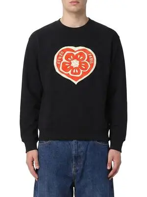 Kenzo Cotton Crewneck Sweatshirt With Logo - Black