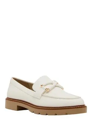 Anne Klein Ellison Moc-toe Loafer - White