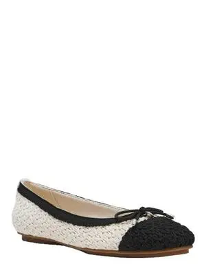 Anne Klein Luci Flat - Cream/black