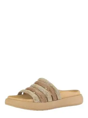 Gabor Strappy Slide Sandal Gold