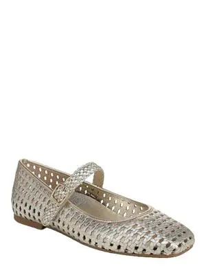 Vionic Alameda Woven Mary Jane Flat - Gold