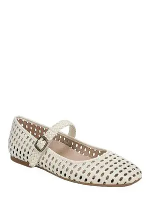 Vionic Alameda Woven Mary Jane Flat - Ivory