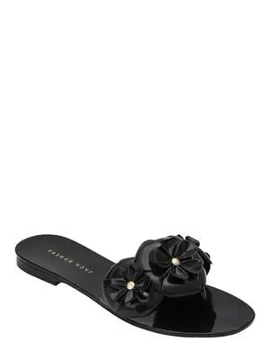 Jack Rogers Amelia Flower Jelly Sandal - Black