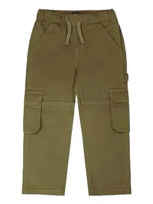 DEUX PAR DEUX Stretch Twill Carpenter Pants - Dark Khaki Green