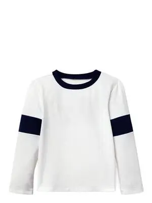 Janie And Jack Striped Rash Guard - White