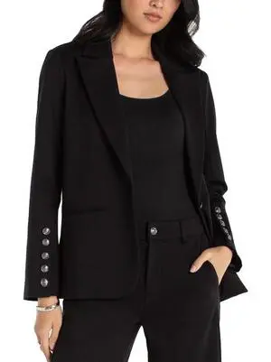 LIVERPOOL Button Sleeve Blazer - Black