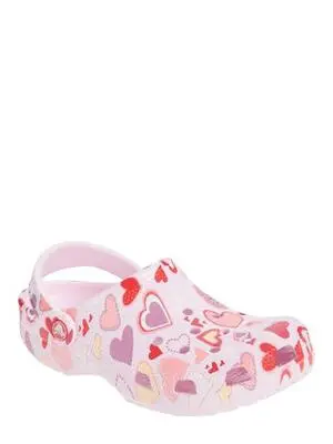 CROCS Classic Printed Clog - Pink Milk/hearts