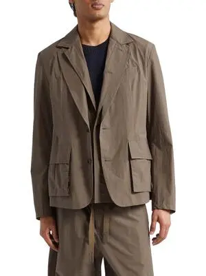 Sacai Cotton Typewriter Sport Coat - Taupe