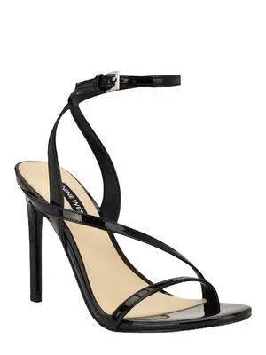 Nine West Ankle Strap Stiletto Sandals - Black