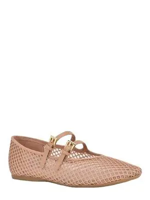 Nine West Keira Mary Jane Flat - Light Natural