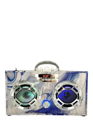 TREND TECH Boombox Bluetooth Speaker - Blue Swirl