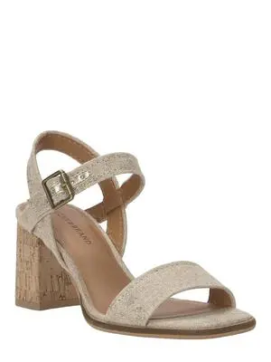 Lucky Brand Ankle Strap Sandal - Natural/platino