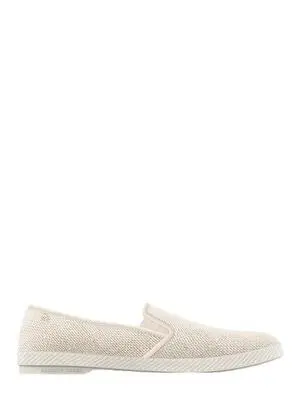 Rivieras Classic Raffia Textured Loafer - Ivory