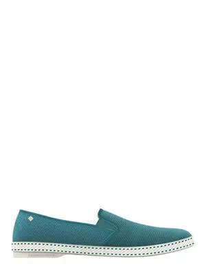 Rivieras Classic Cotton Canvas Slip-on Loafer - Aqua