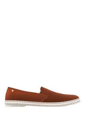 Rivieras Classic Cotton Canvas Slip-on Loafer - Terracotta
