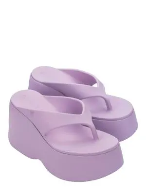 Melissa Platform Wedge Flip Flop - Lilac