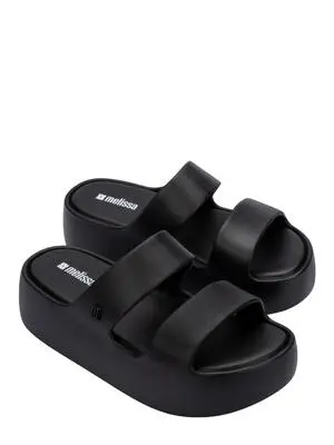 Melissa Free Line Platform Slides Black