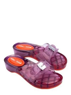 Melissa X Scholl Pescura Platform Slides - Clear Lilac