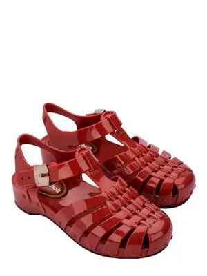 Melissa X Scholl Possession Pescura Ankle Strap Platform Fisherman Sandal - Red