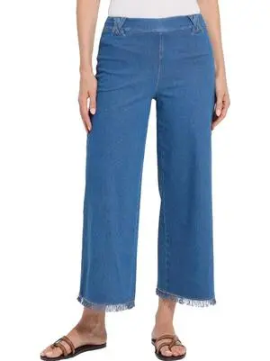 Lyssé Liloh High-waist Wide-leg Denim Pants - Mid Wash