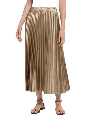 LYSSÉ Nina Pleated Midi Skirt With Bag