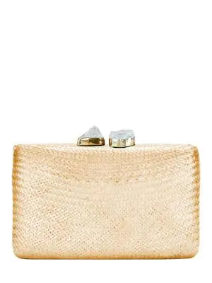 LIKHA Solid Rectangle Clutch - Metallic Gold